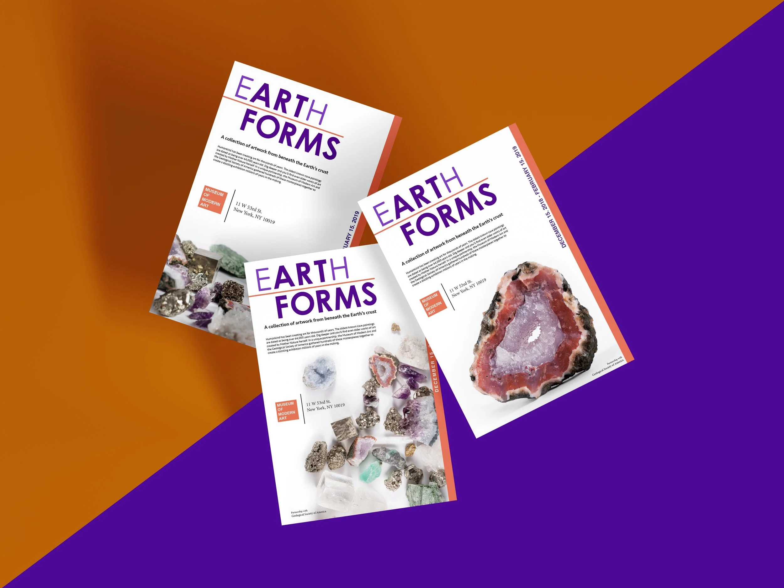Earth Forms | Exhibit Marketing Design — Nathaniel Schardin Design