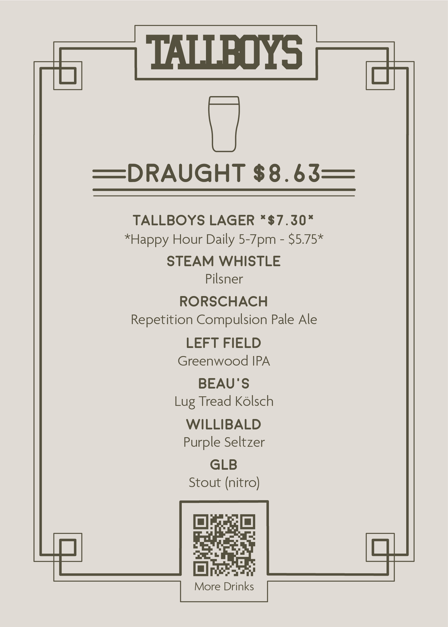 Tallboys Craft Beer House | Toronto | Beer Menu — Tallboys Craft Beer House
