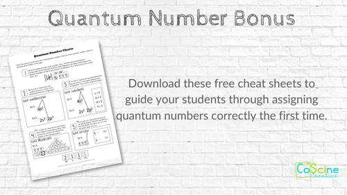 6 Worksheets to Help You Teach Quantum Numbers and Electron ...