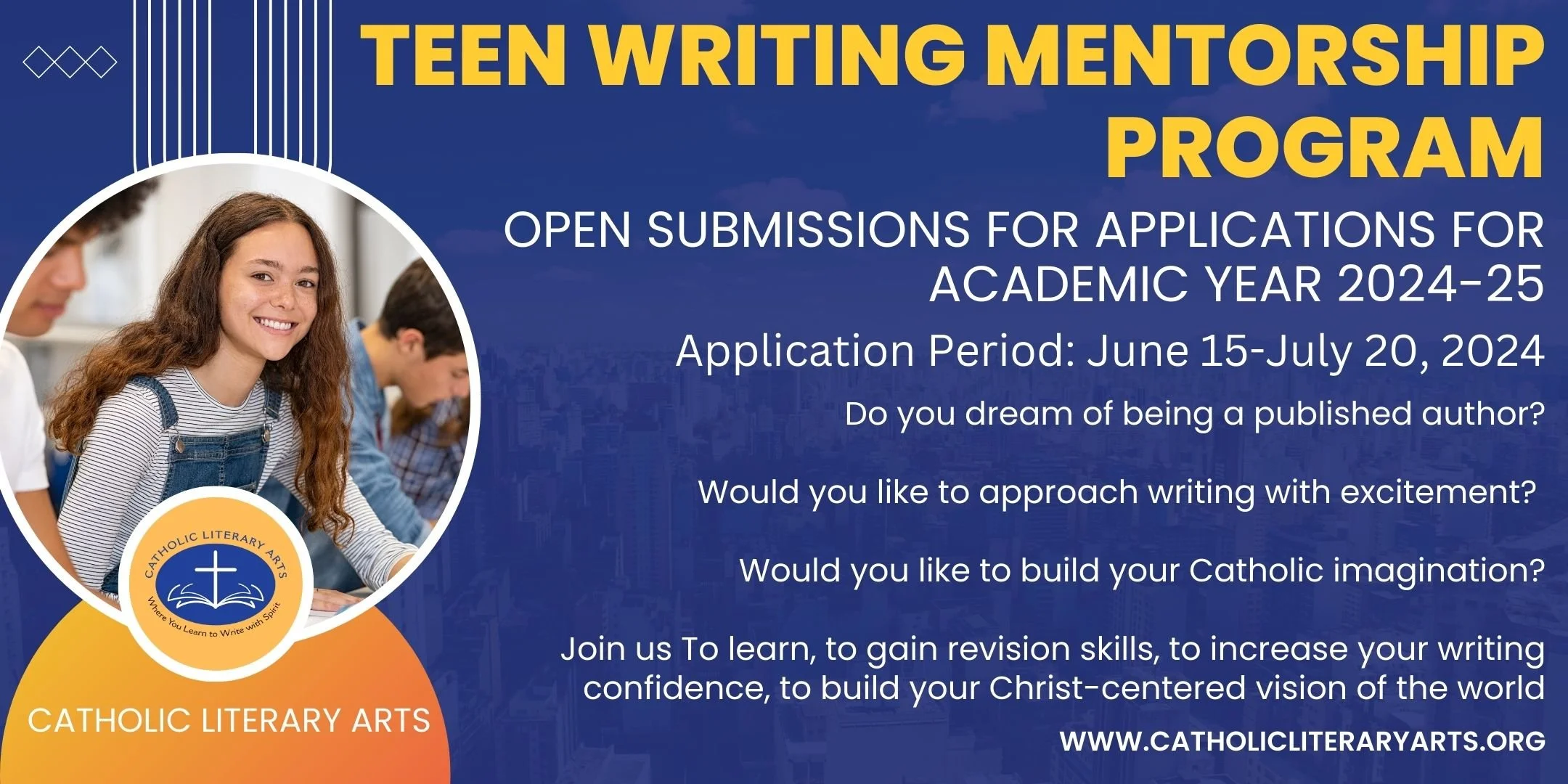 Teen Writers Mentorship Program — Catholic Literary Arts