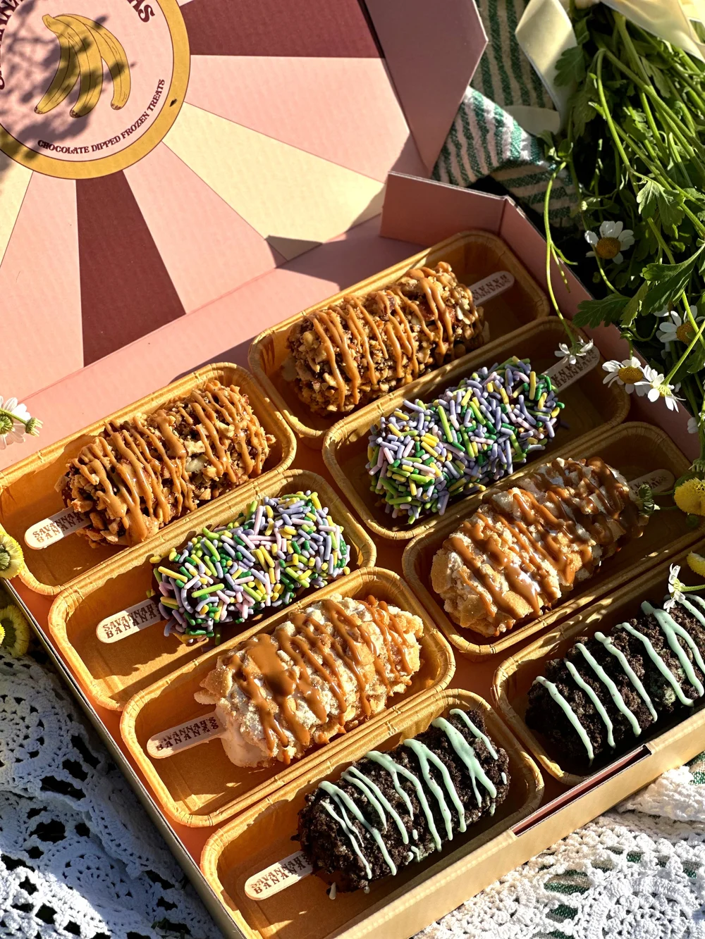 Savannah's Bananas | Chocolate Dipped Frozen Banana Gift Boxes