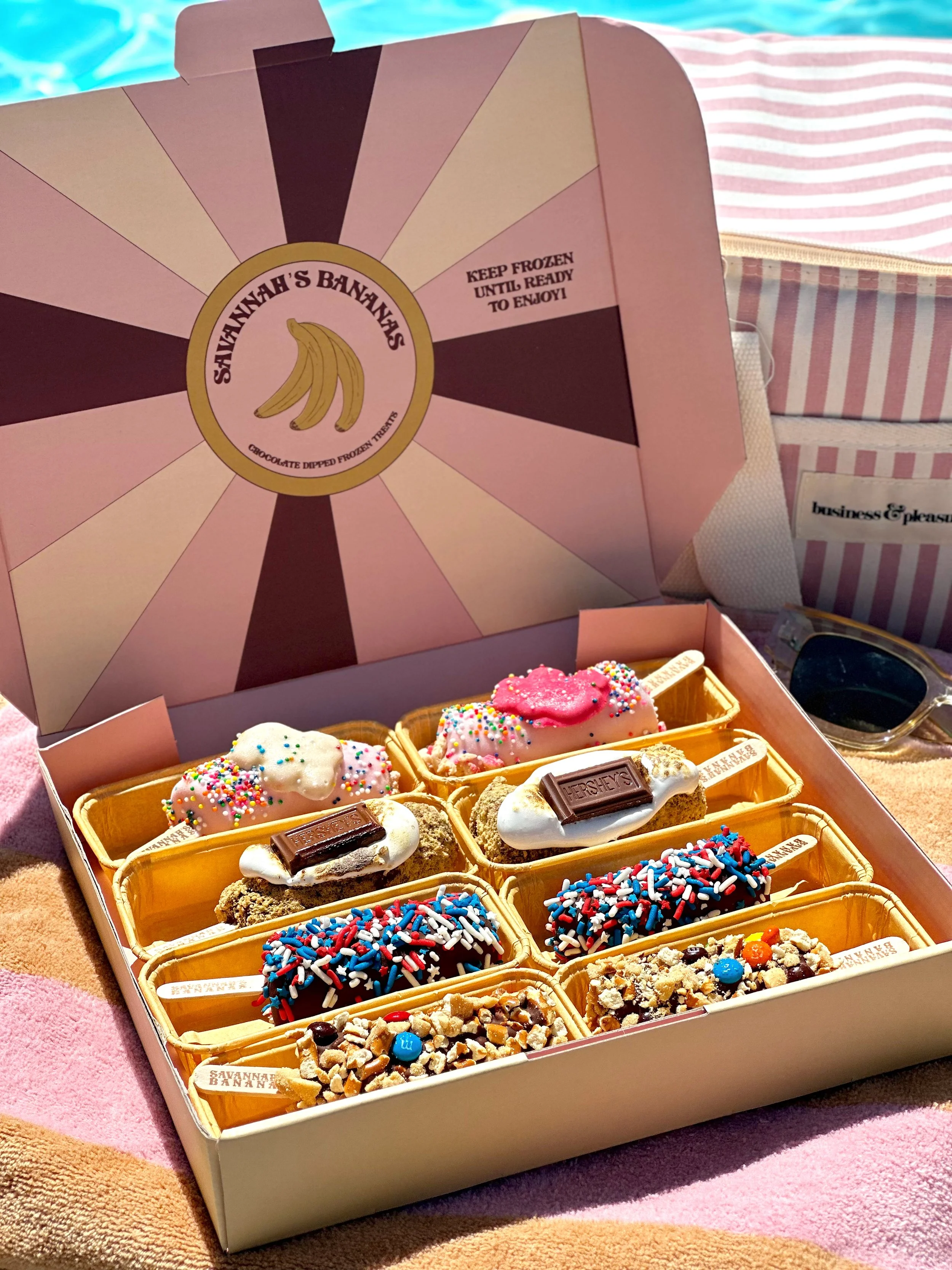 Savannah's Bananas | Chocolate Dipped Frozen Banana Gift Boxes