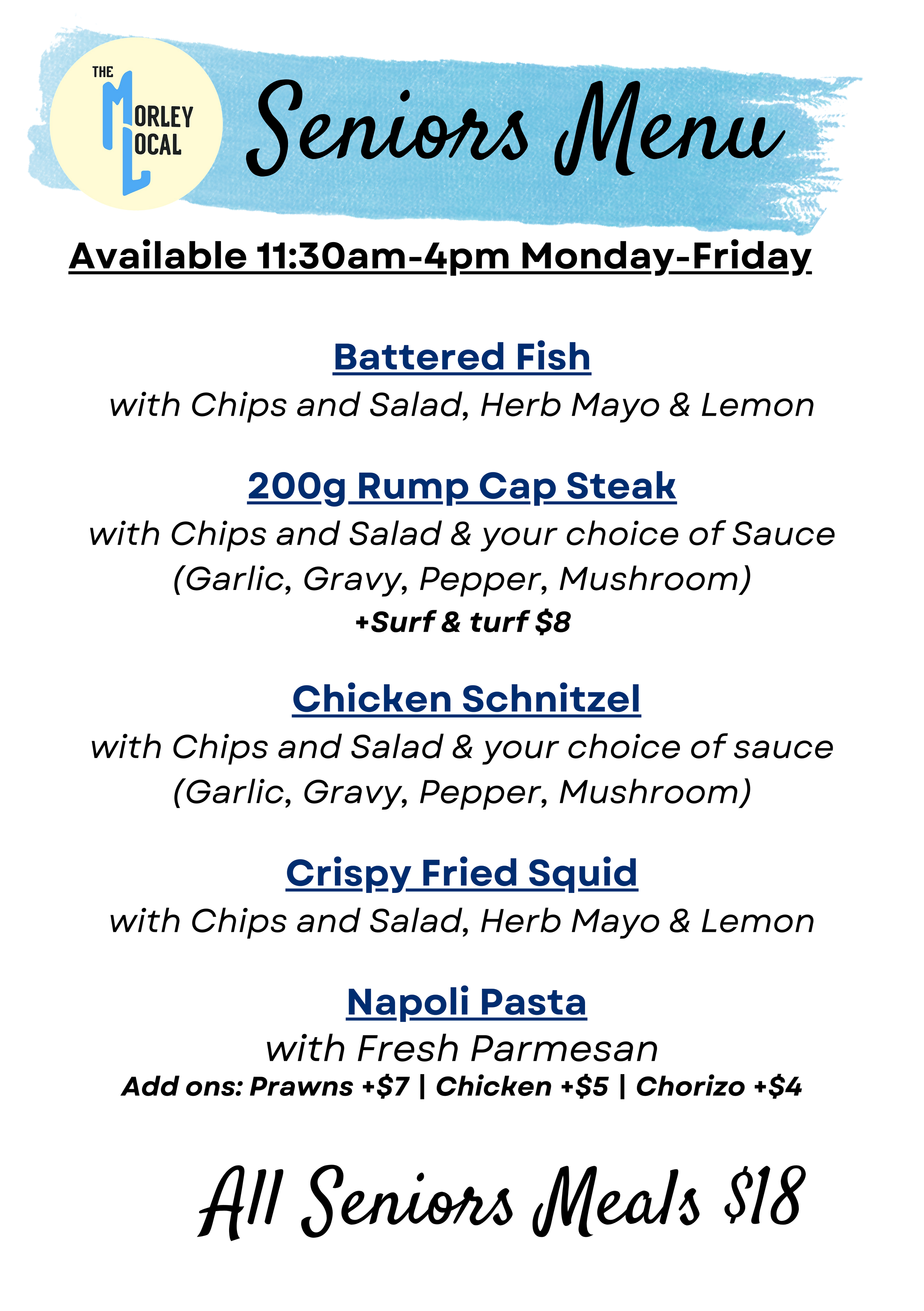 Menu — The Morley Local