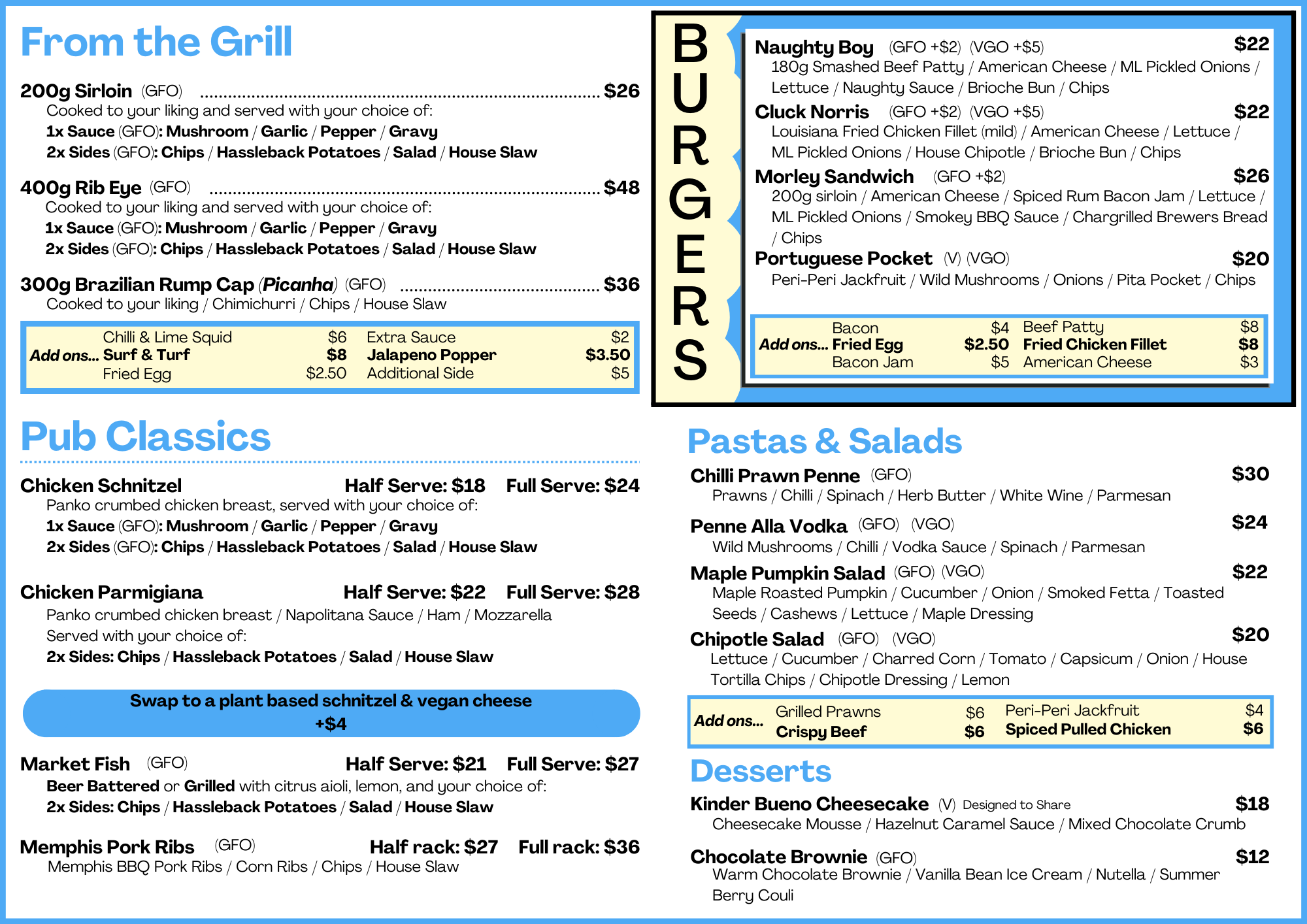 Menu — The Morley Local