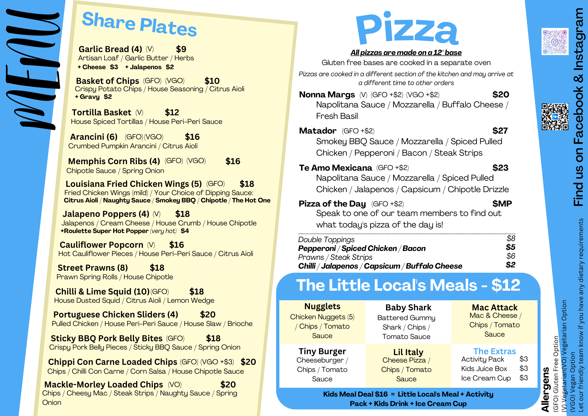Menu — The Morley Local