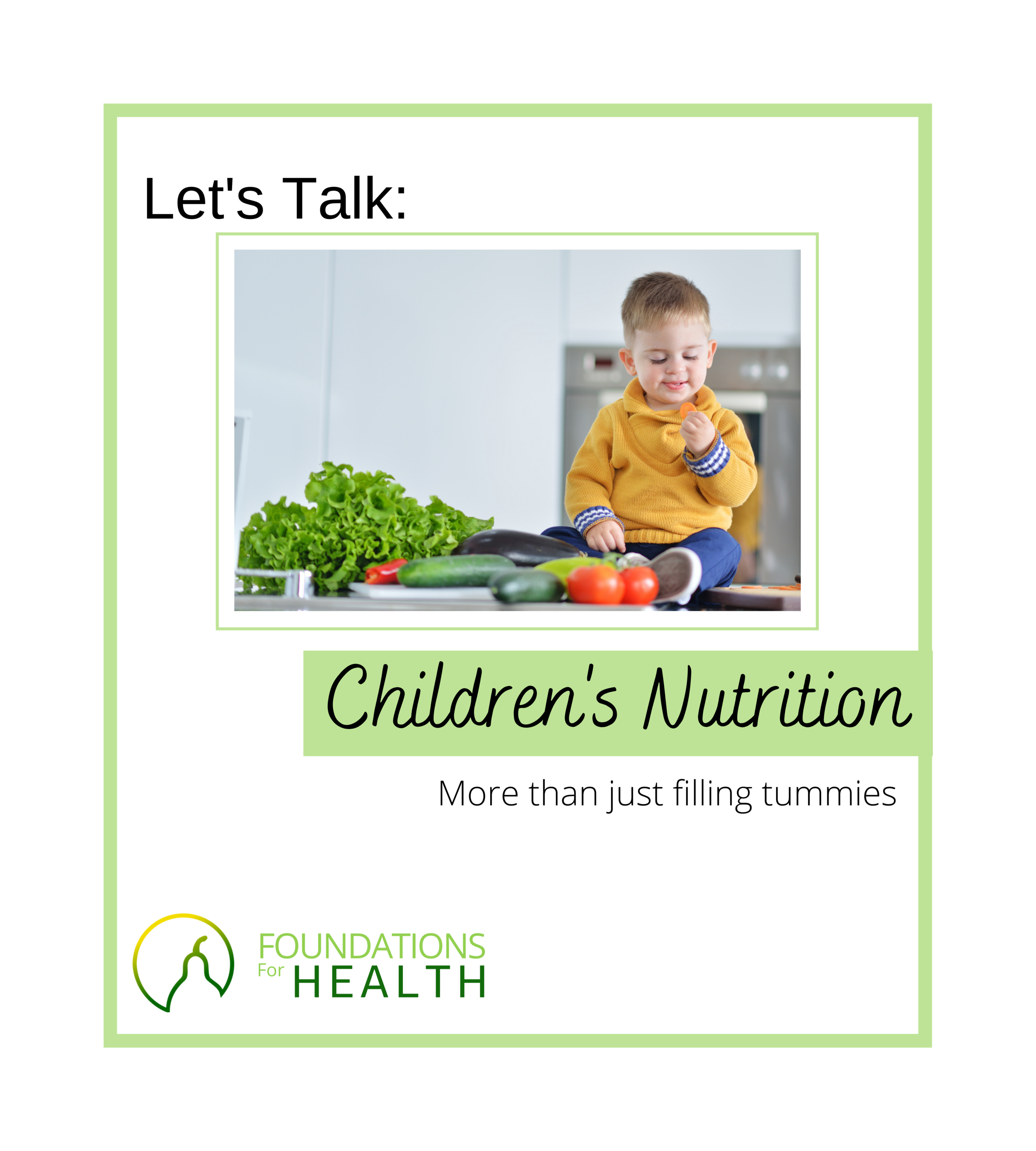 Children's Nutrition Workshop — Foundations For Health