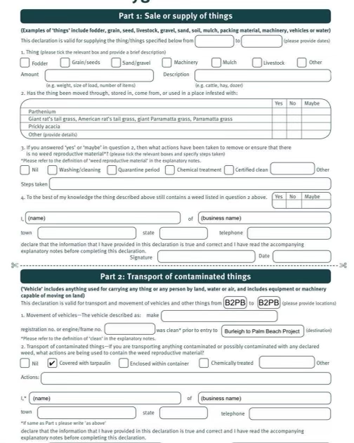Weed & Seed Inspections — HFY Transport & Logistics