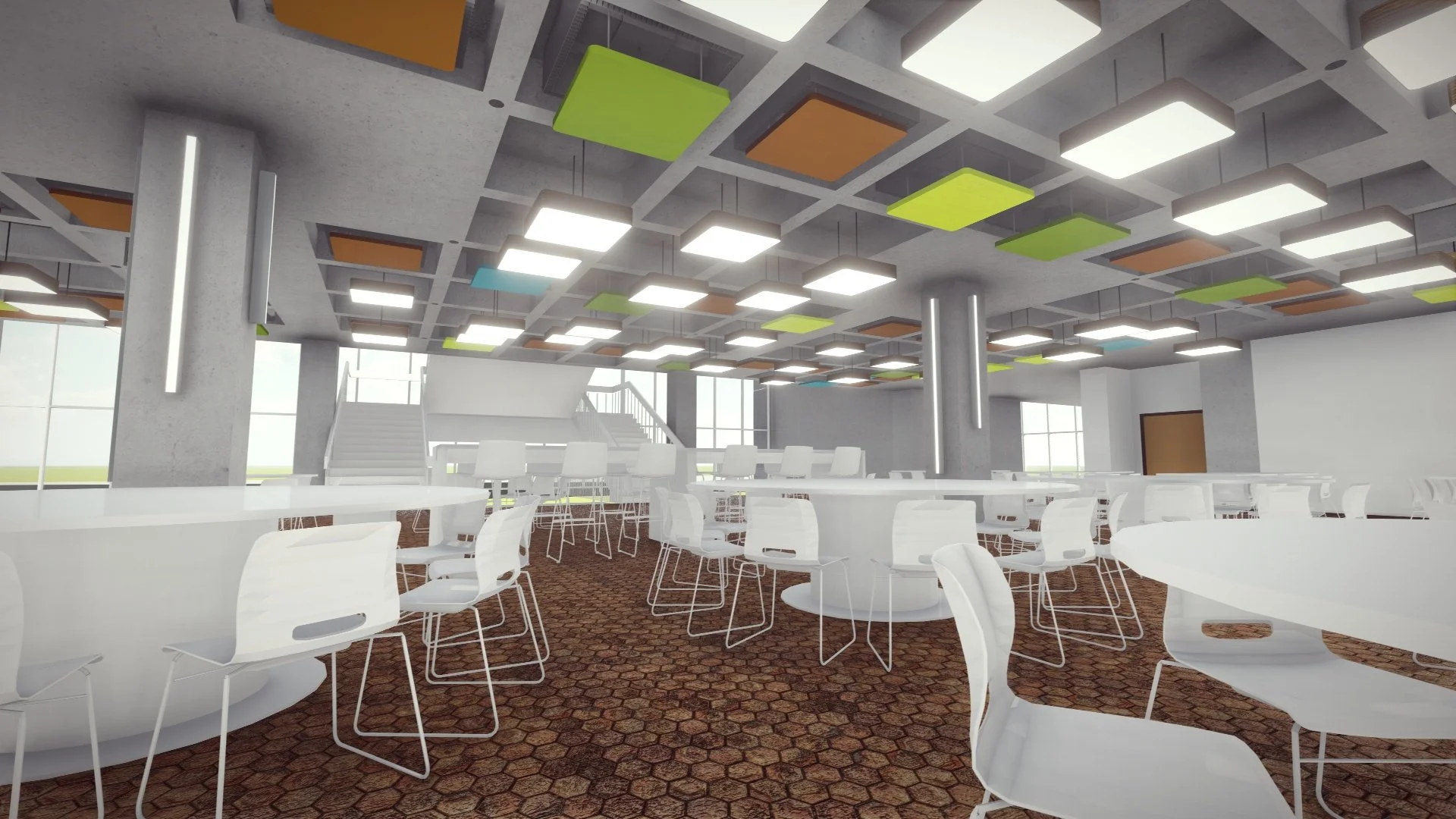 Fermilab Cafeteria Interior Lighting Upgrades — Gregory Ramon Design Studio