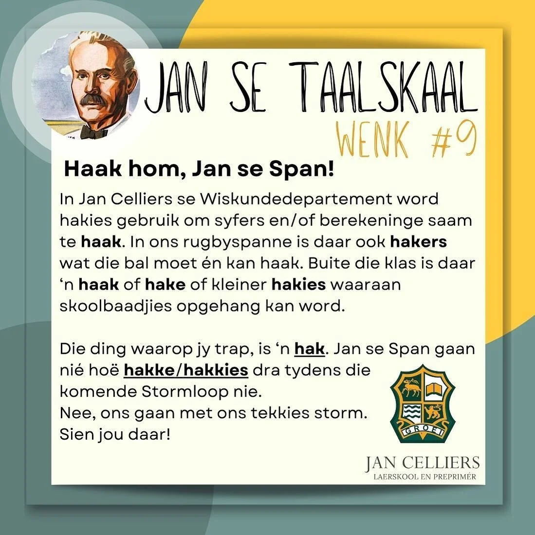 Jan Celliers Afrikaanse Laerskool en Pre-Primêr