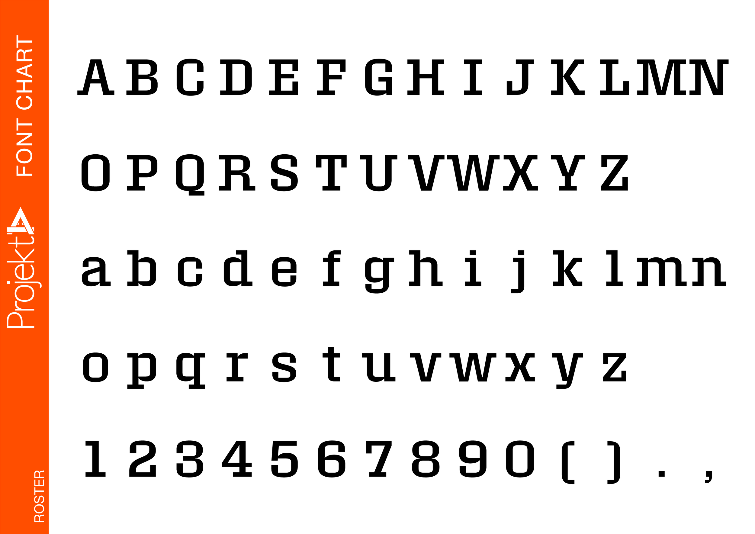 Typefaces | Roster — ProjektID