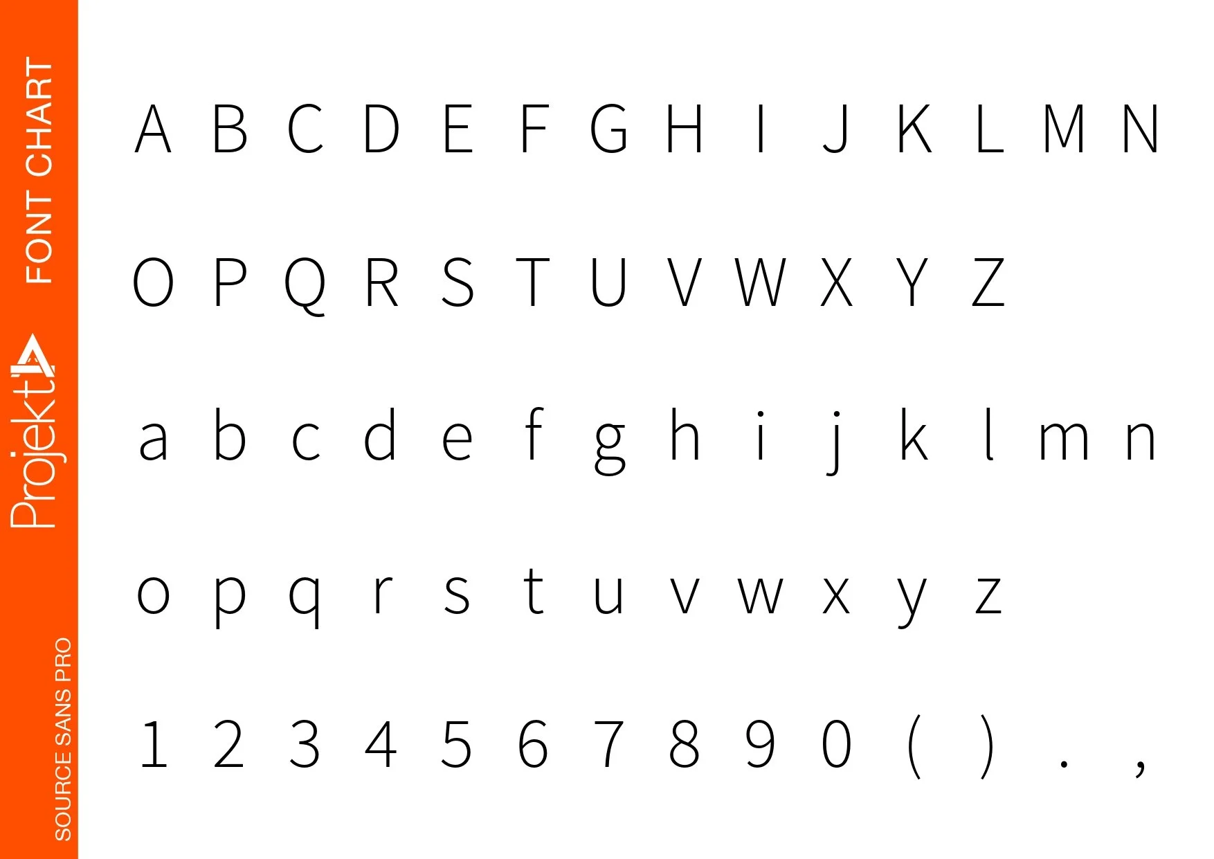 Typefaces | Source Sans Pro — ProjektID