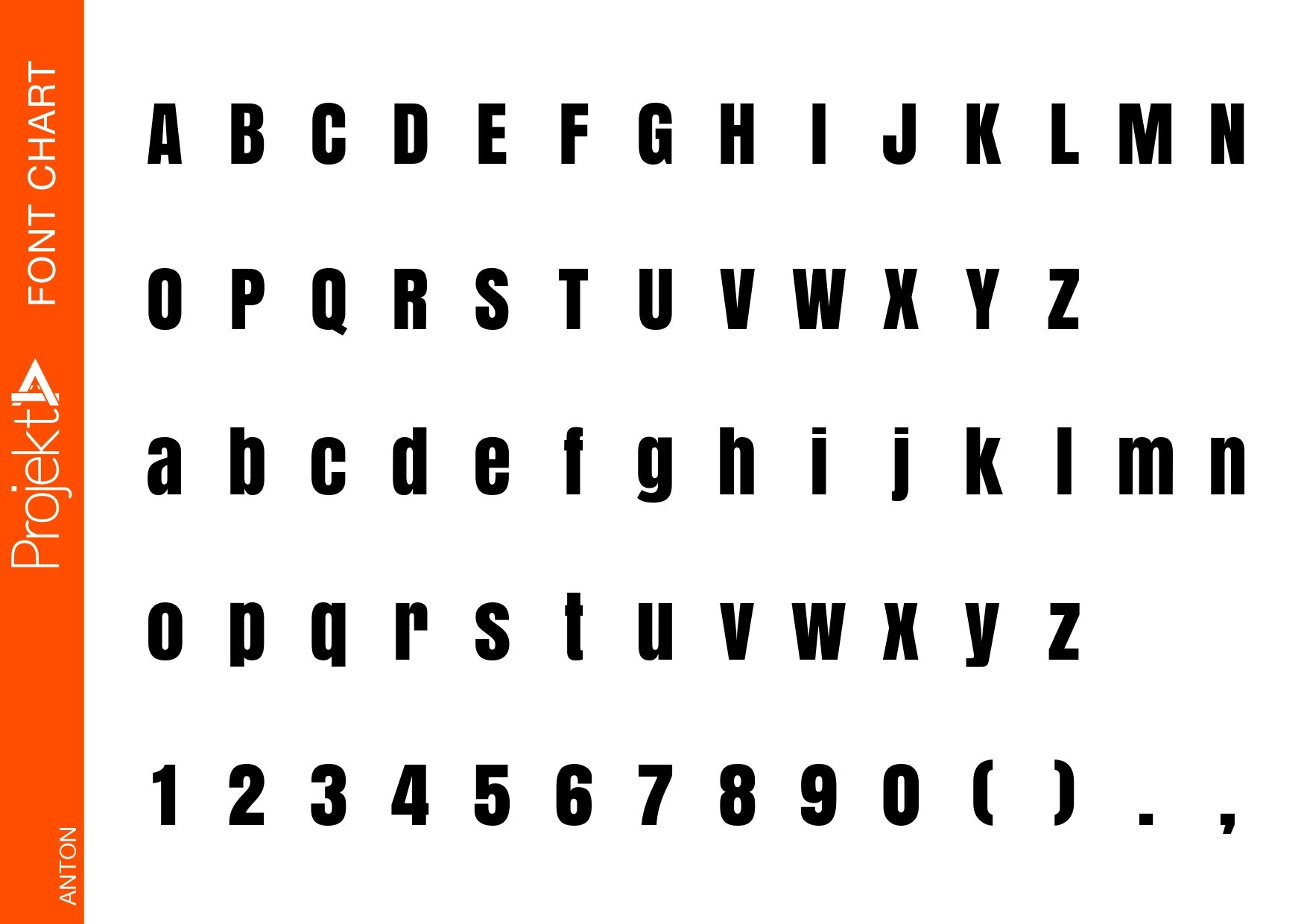 Typefaces | Anton — ProjektID