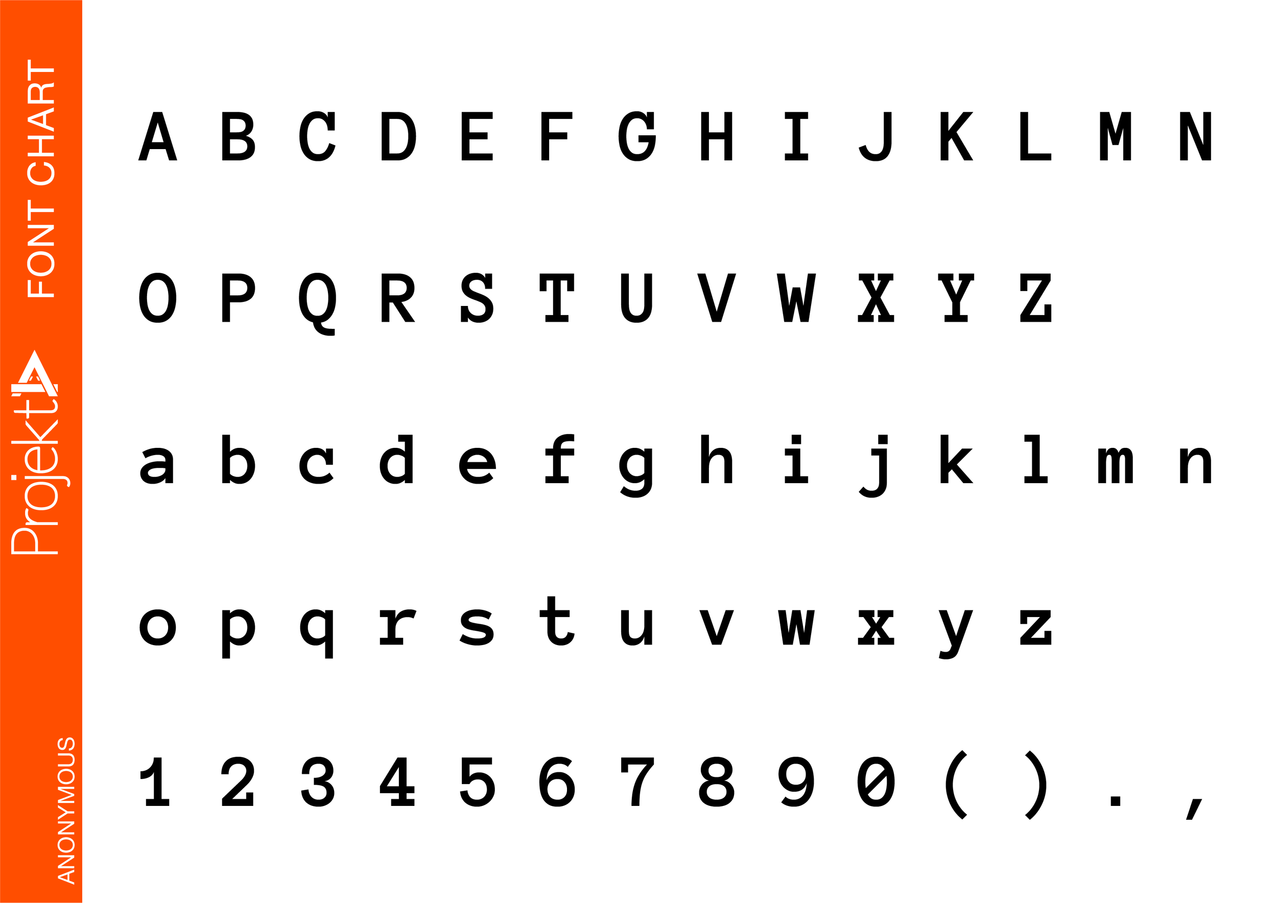 Typefaces | Anonymous — ProjektID