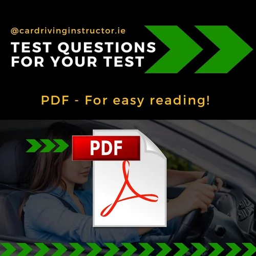 Road Test Questions — Car Driving Instructor