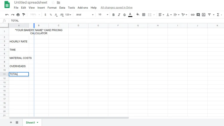 Build your own cake pricing calculator in Excel — Bake This Happen