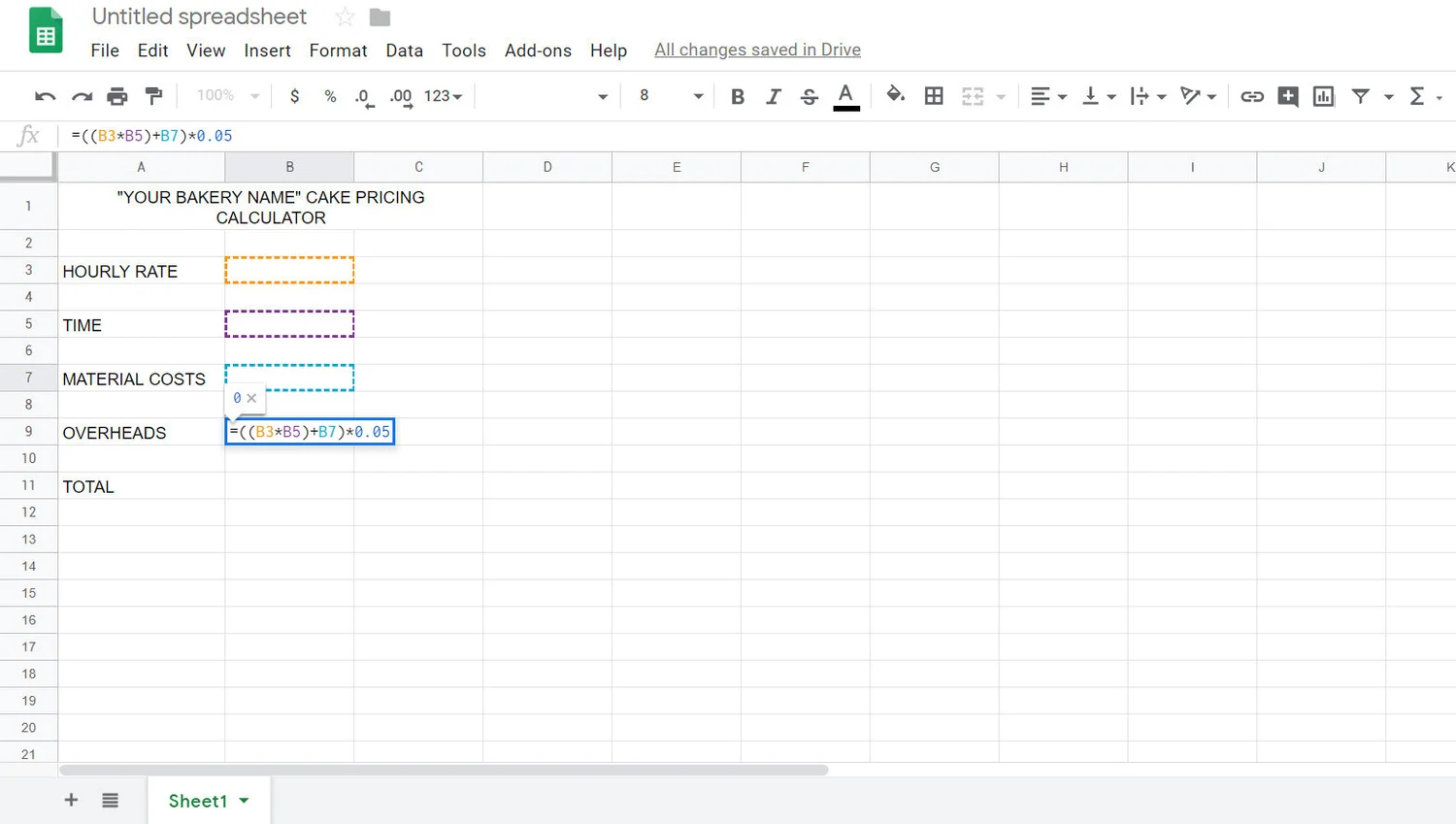 Build your own cake pricing calculator in Excel — Bake This Happen