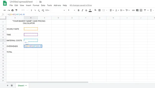 Build your own cake pricing calculator in Excel — Bake This Happen