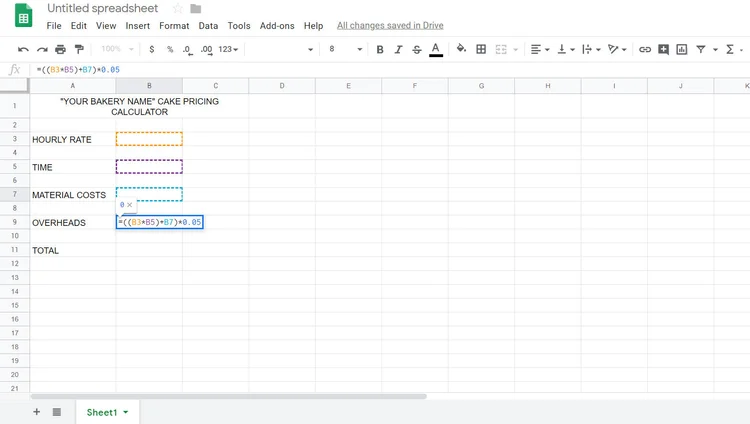Build your own cake pricing calculator in Excel — Bake This Happen