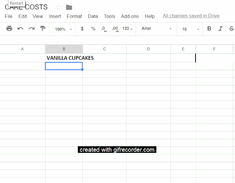 Create your own cake costs spreadsheet: tutorial — Bake This Happen