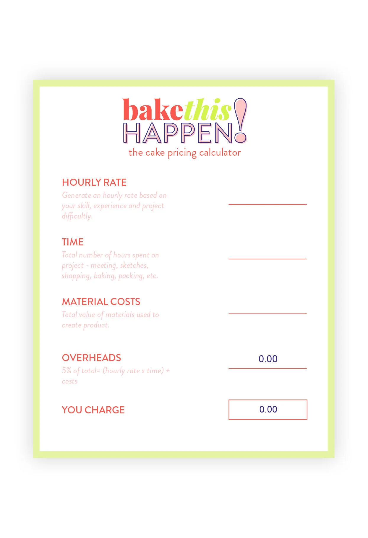 How to price your cakes & bakes — Bake This Happen