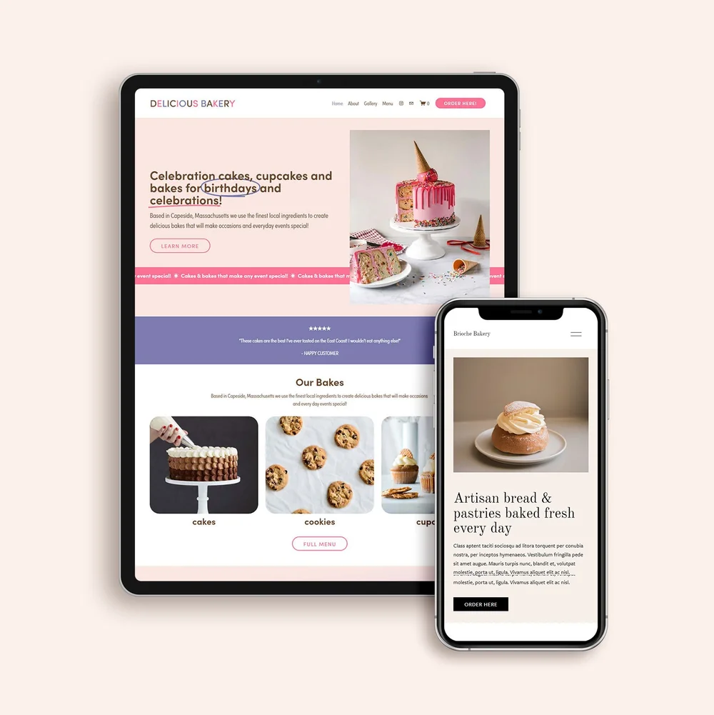 Website Templates — Bake This Happen | Websites for Bakers