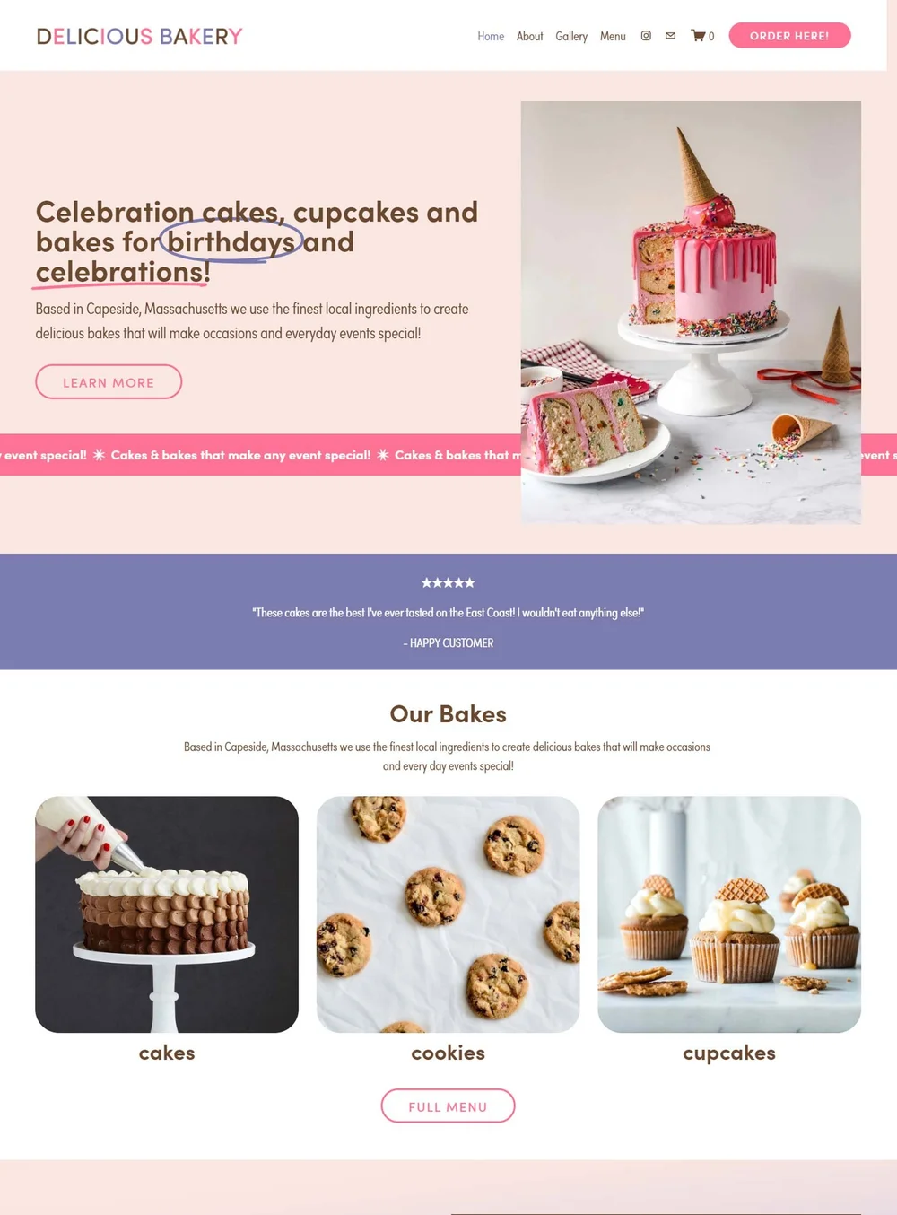 Bake This Happen | Websites for bakeries and home bakers