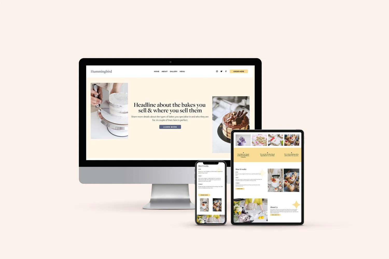 Website Templates — Bake This Happen | Websites for Bakers