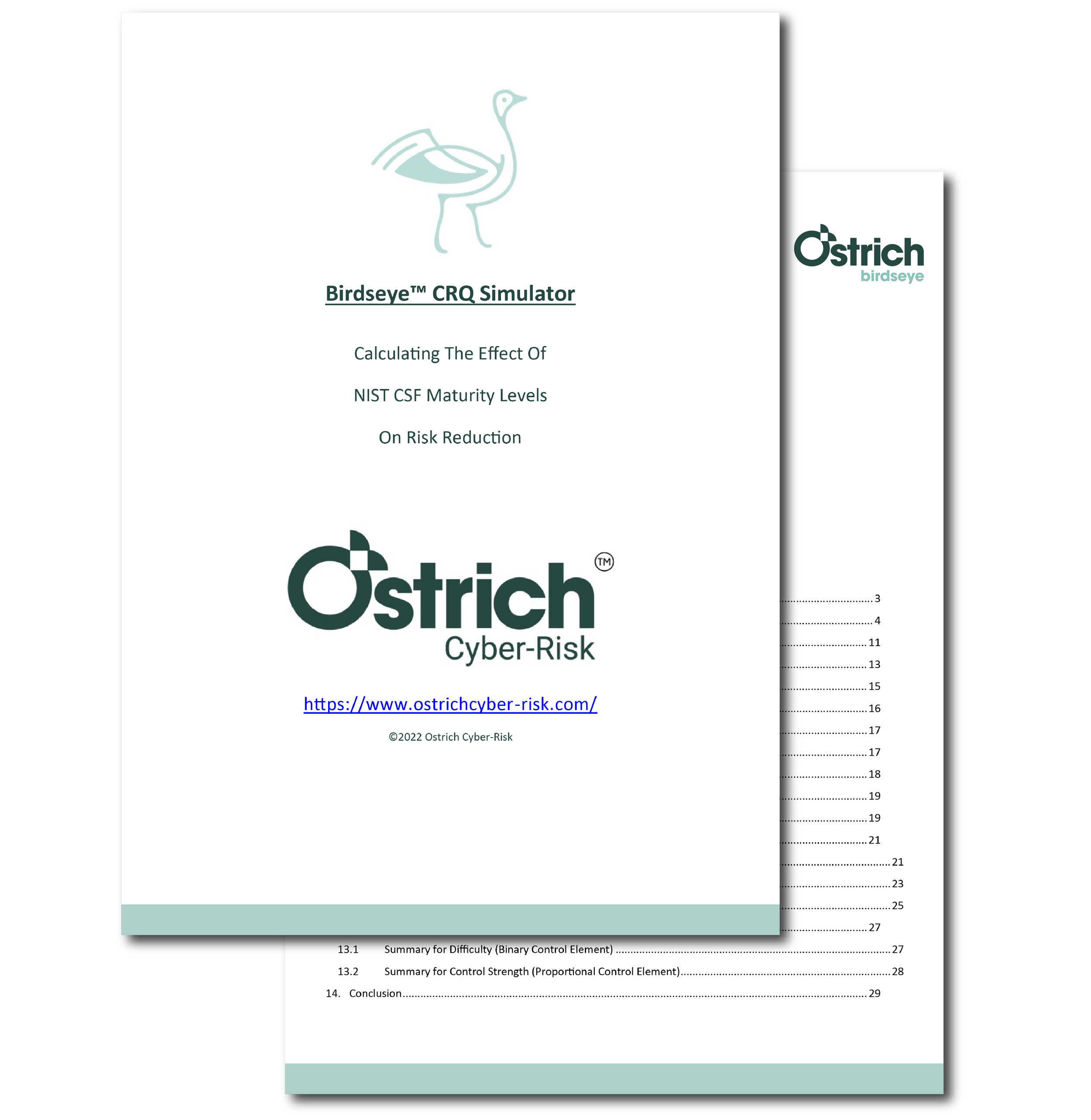 NIST CSF Maturity's Impact on Risk Reduction — Ostrich Cyber-Risk