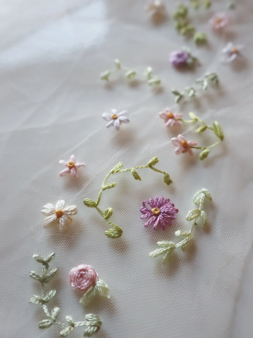 Floral Embroidered Wedding Veils — Natasha Nicole Studio Embroidered ...