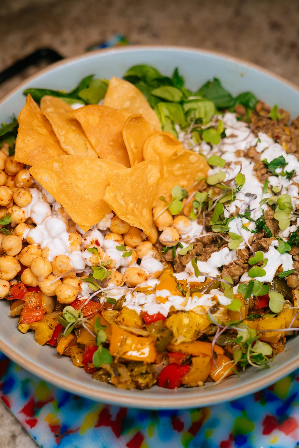 Loaded Rainbow Veggie Bowl — One Great Vegan
