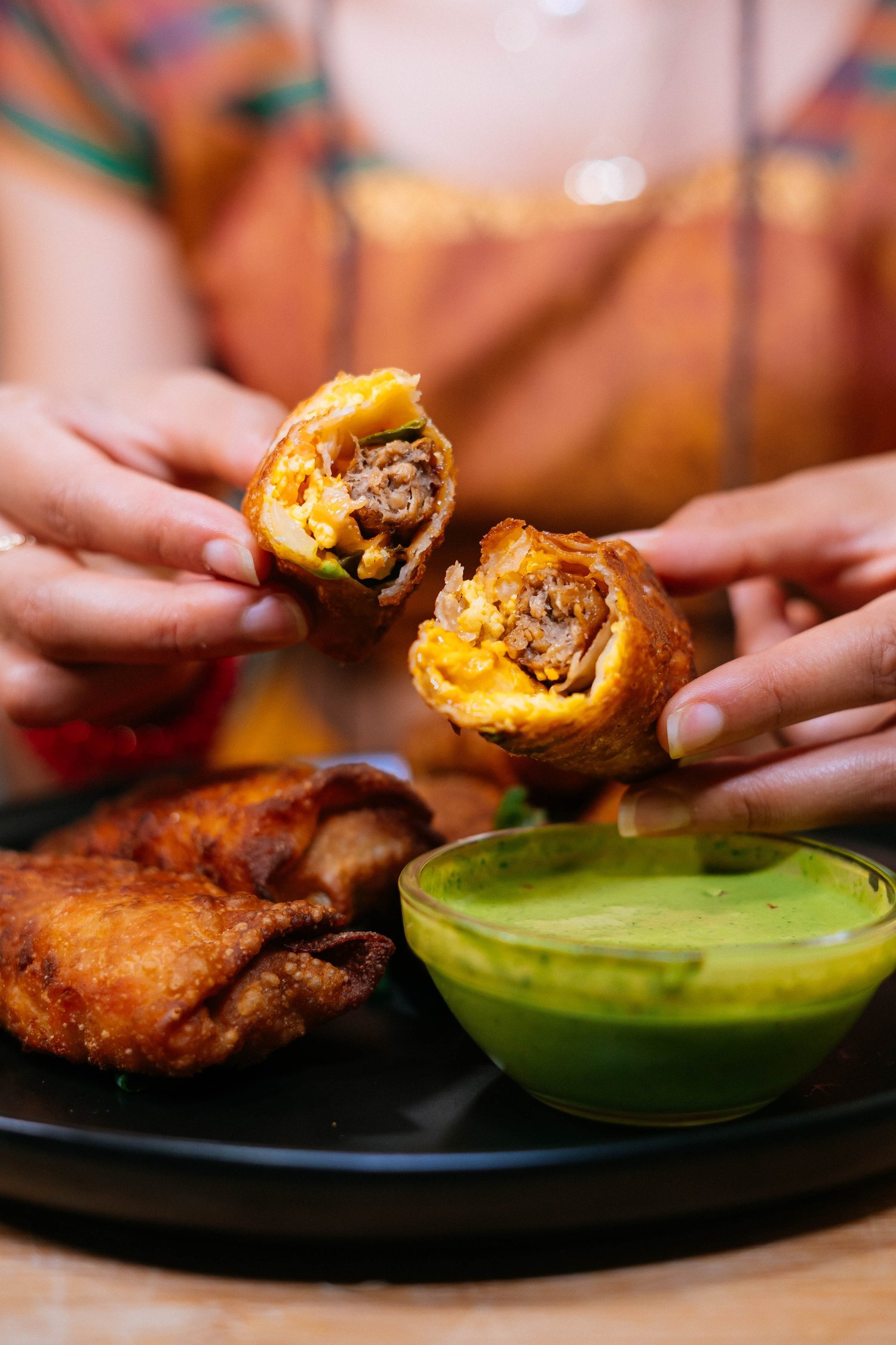 Loaded Breakfast Egg Rolls — One Great Vegan