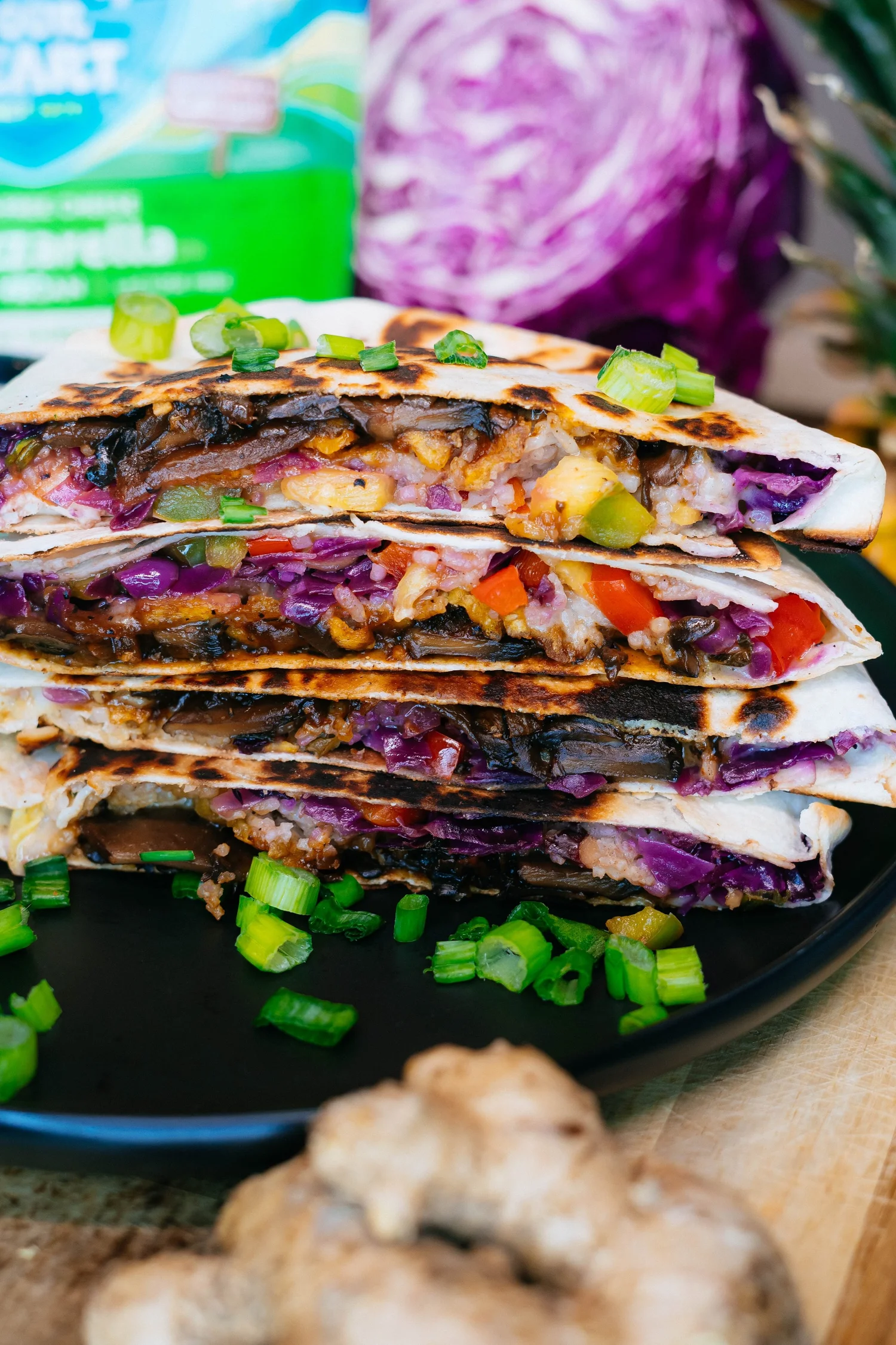 Vegan Caribbean Crunch Wrap — One Great Vegan