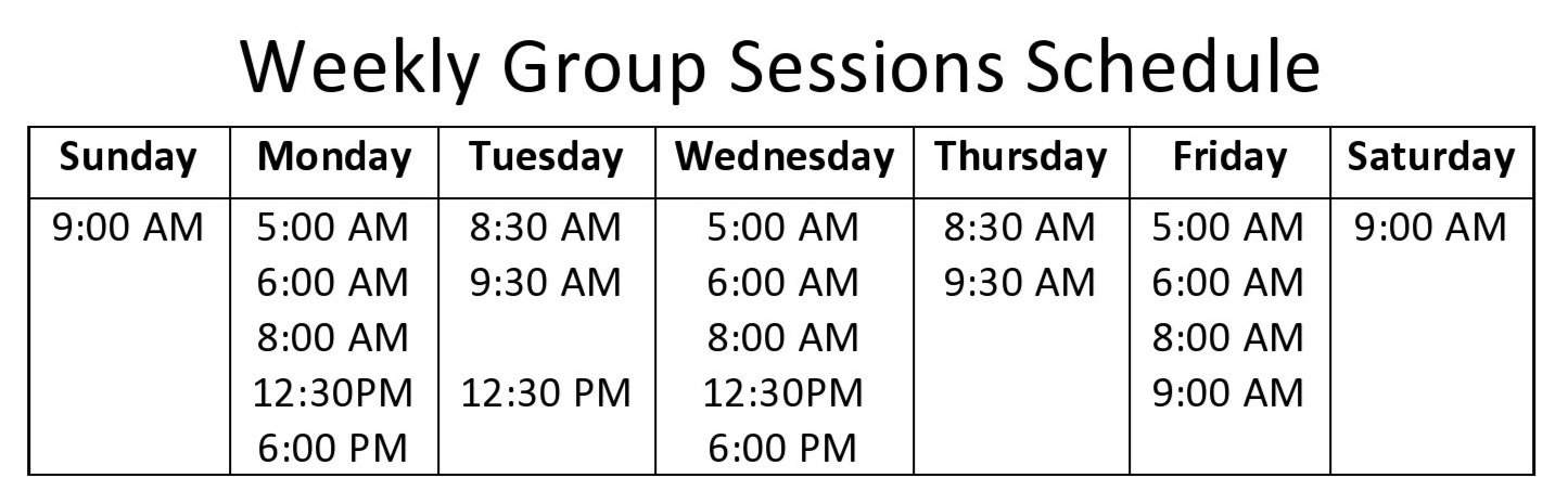 Class Schedule & Description — M-Fit.studio