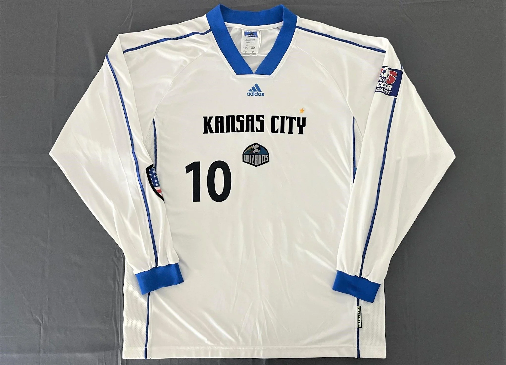 Mo Johnston 2001 Kansas City Wizards Secondary Match Issued Shirt — Blue Hell Chronicle ...