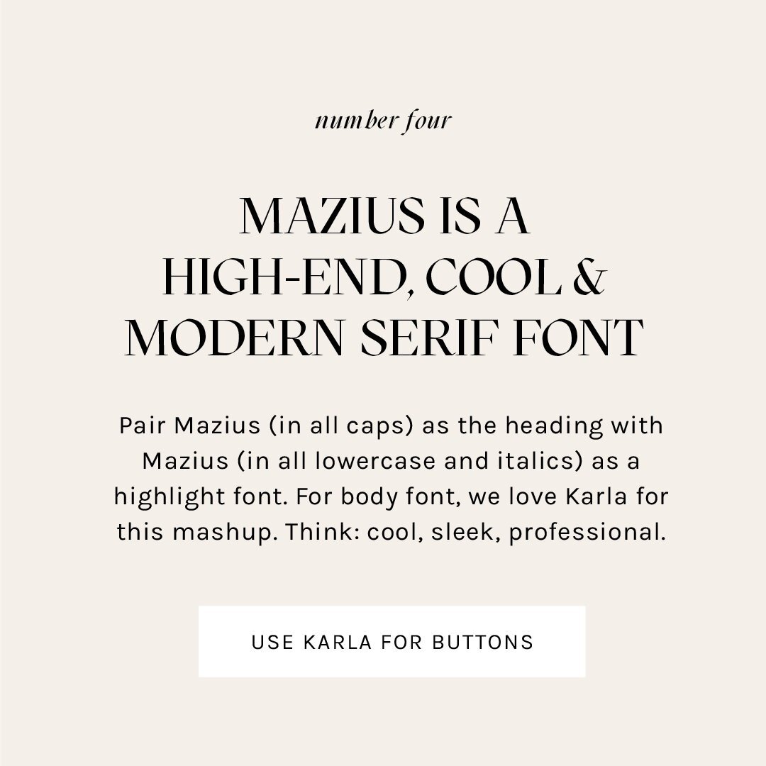 Our 6 Favorite Font Pairings For Squarespace
