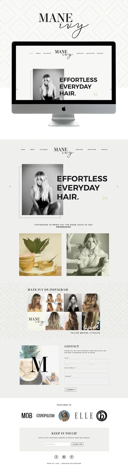 Mane Ivy Is Live On Squarespace