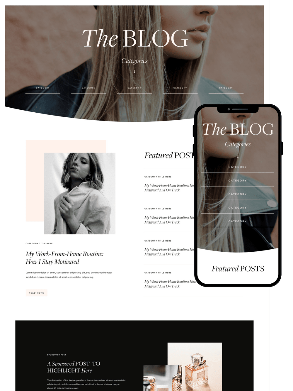 Blog Page Template | Squarespace Add-on Page by GoLive