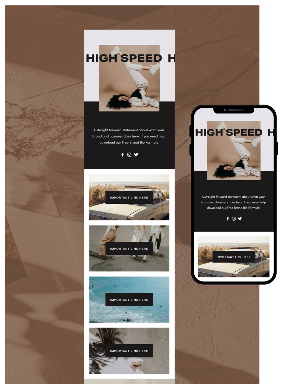 Squarespace Link in Bio Template | Squarespace Add-on Page by GoLive