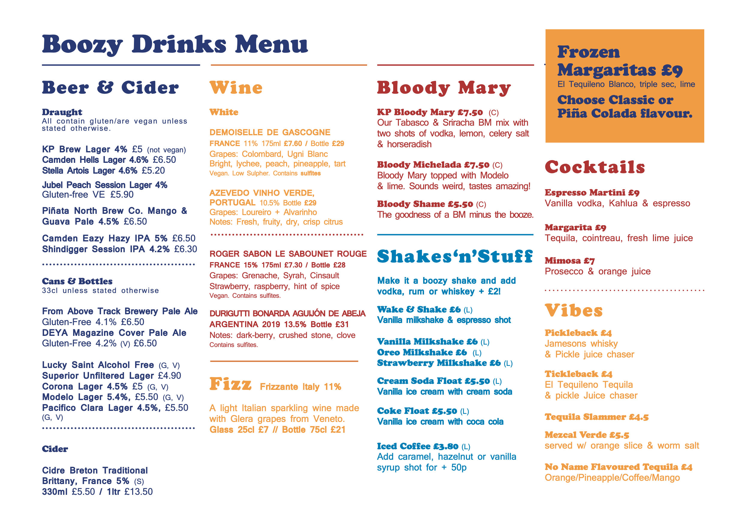 The Koffee Pot Menu — The Koffee Pot