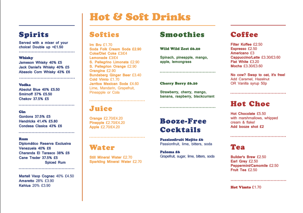 The Koffee Pot Menu — The Koffee Pot