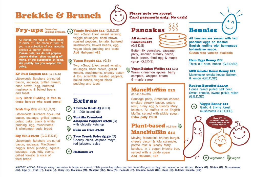 The Koffee Pot Menu — The Koffee Pot