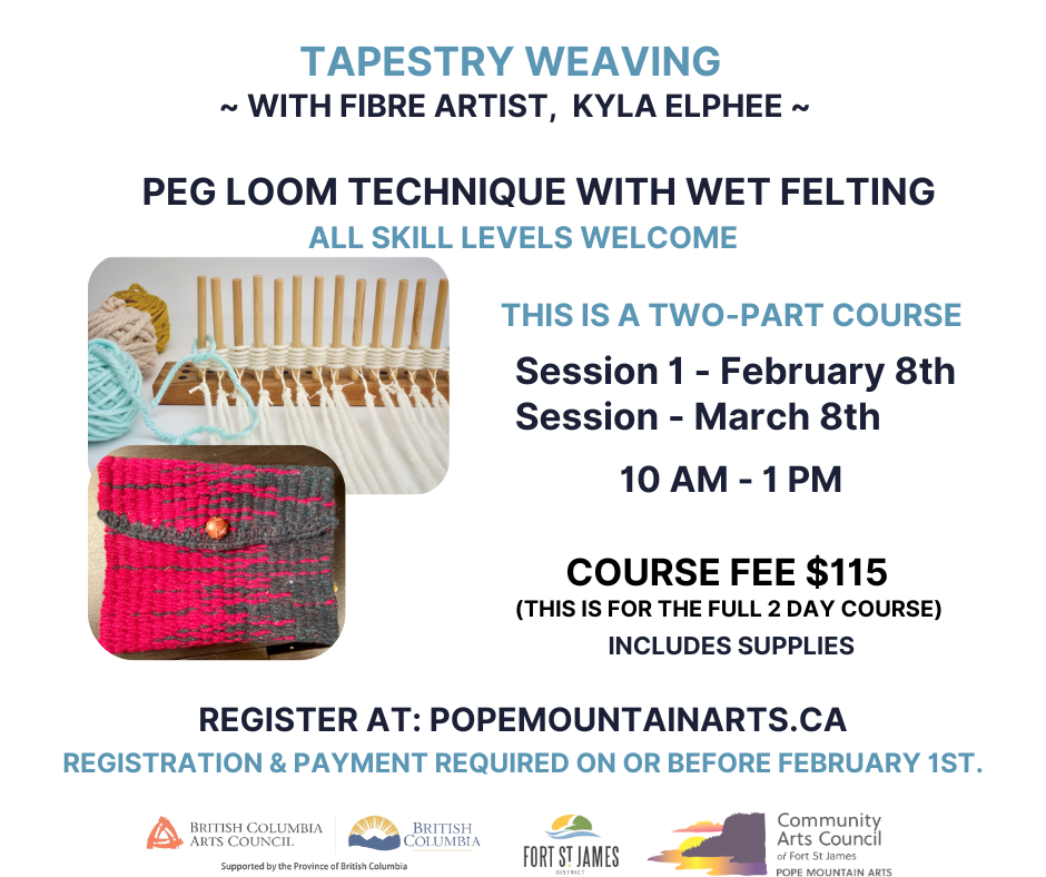 Tapestry Weaving - Peg Loom and Wet Felting (Part 1) — Pope Mountain Arts