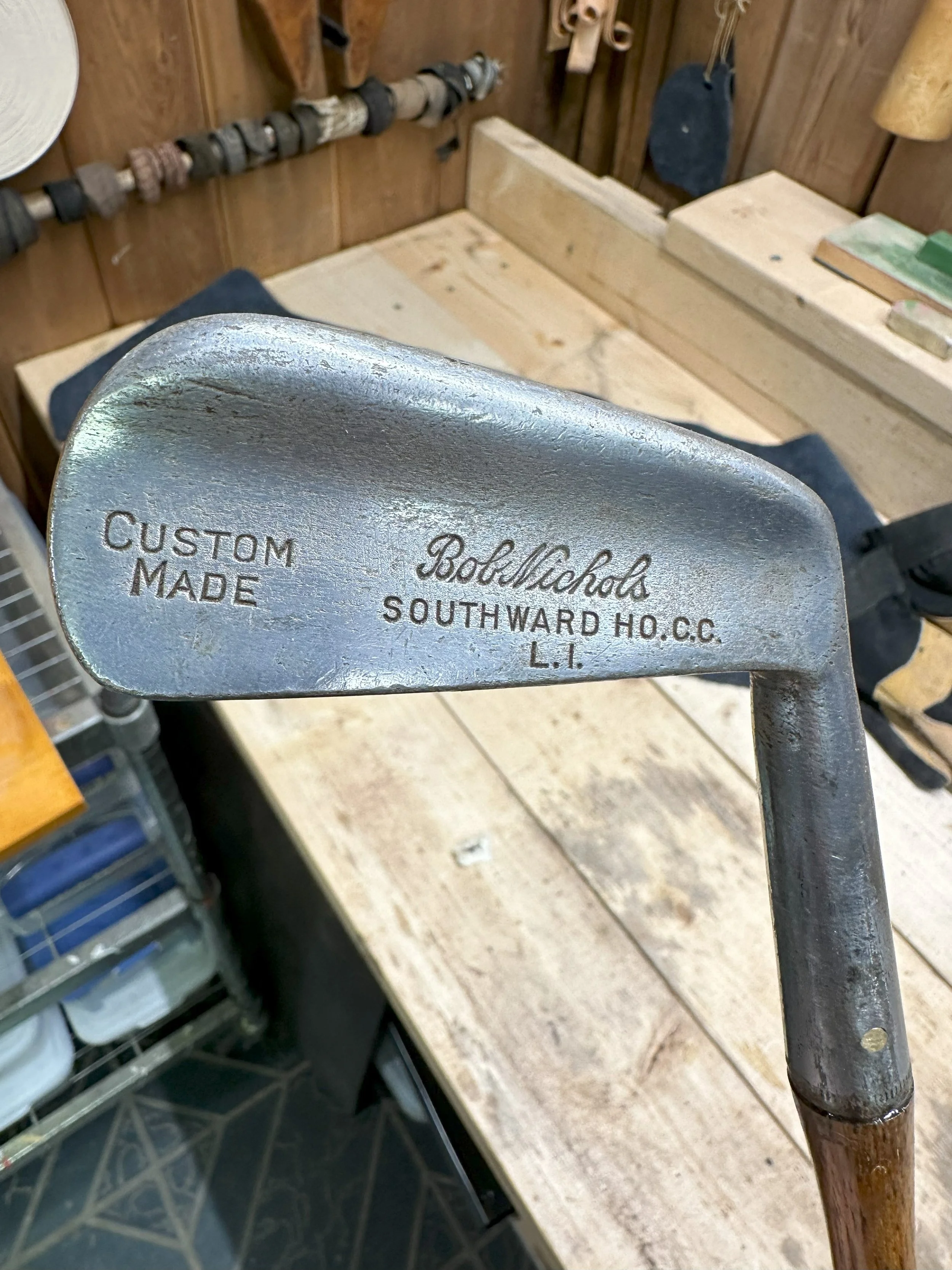 Circa 1928 Spalding Custom 3 Iron — The Hickory Hacker — The Hickory Hacker