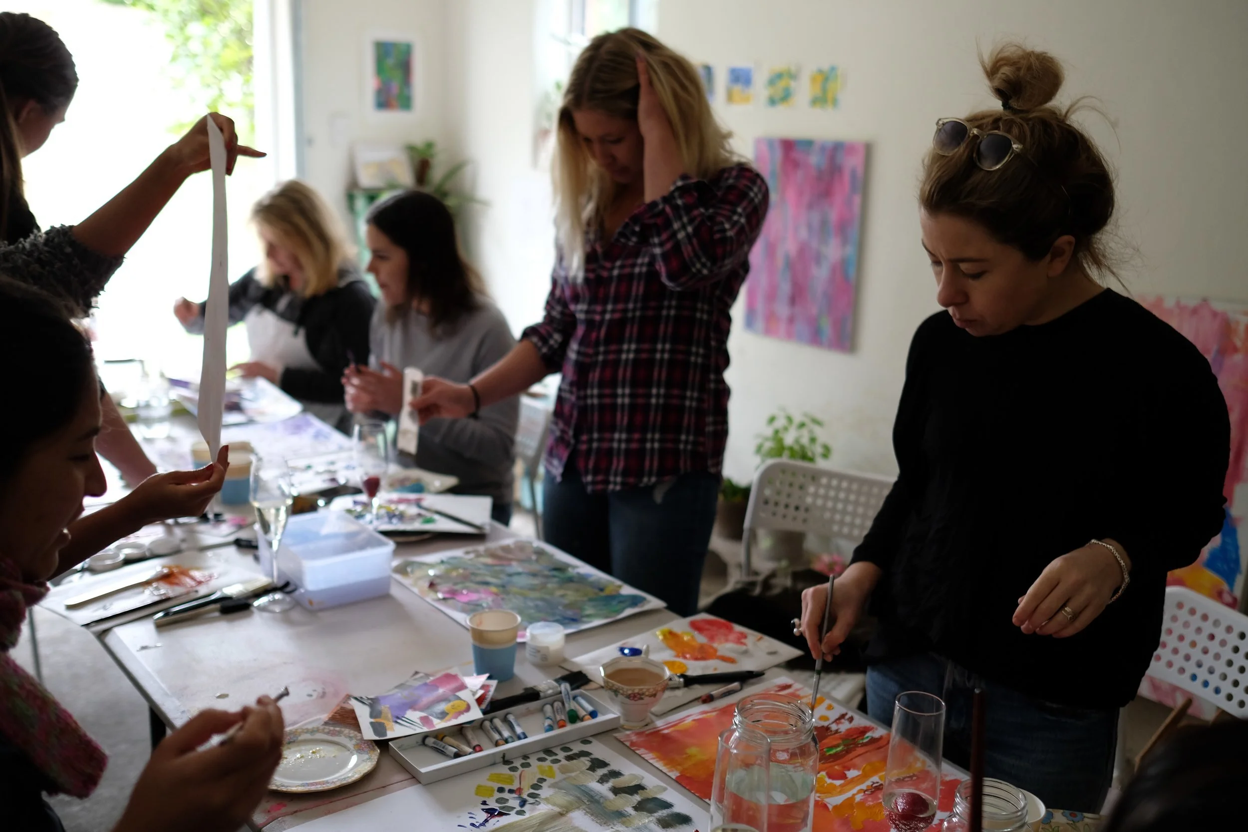 Abstract Painting Party! — sarah c illustration