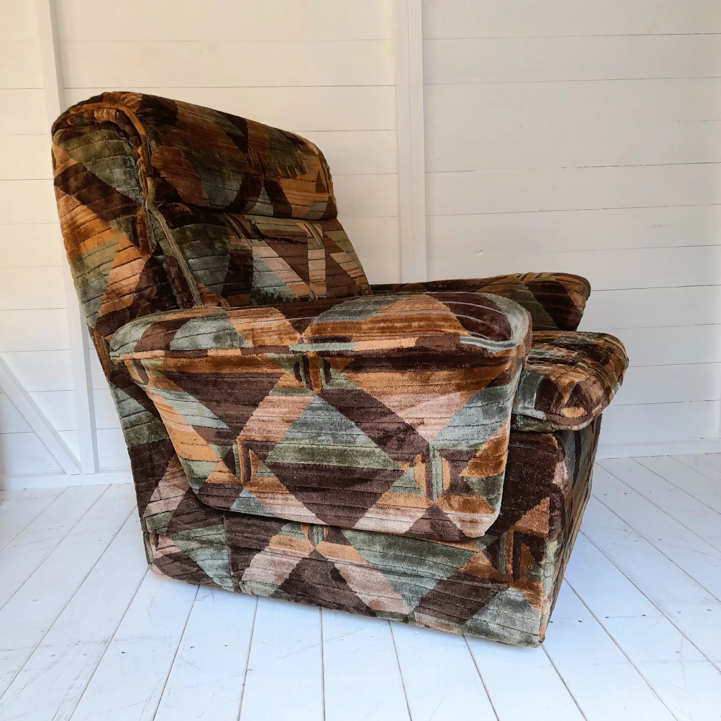 1970's Modular, Graphic Pattern, Sofa Set — House Of Modern Vintage