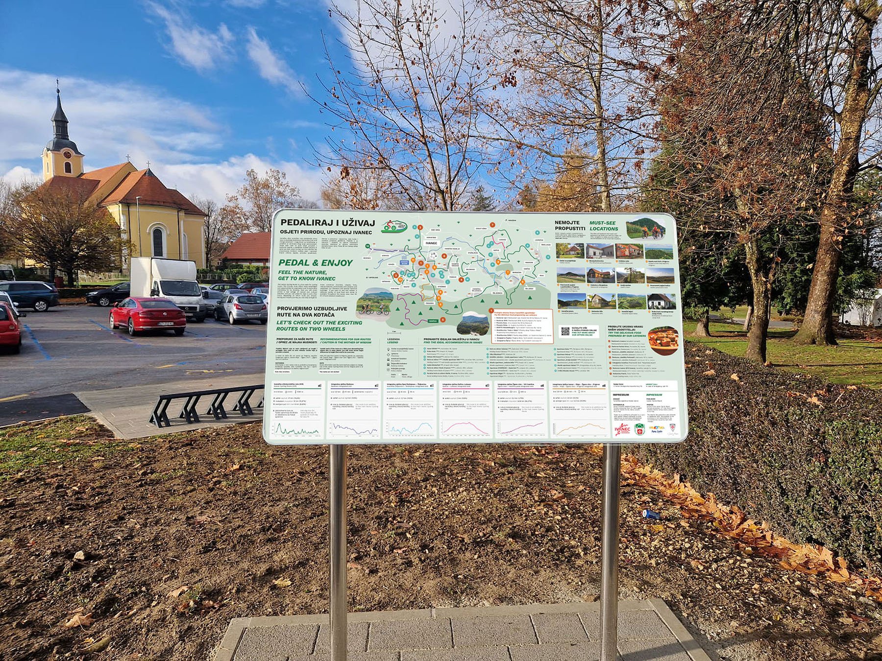 New cycling route maps and info board design for Tourist Board Ivanec ...
