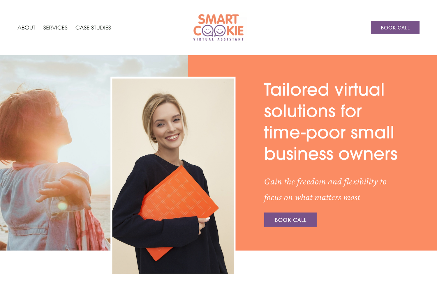 Website homepage hero section redesign