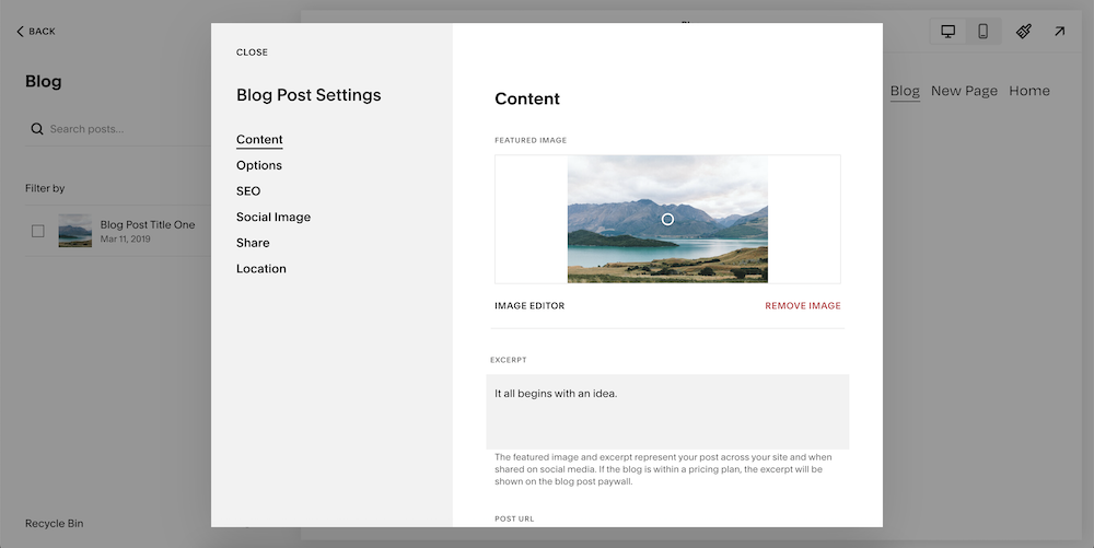 How to start blogging on Squarespace