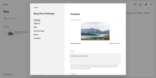 How to start blogging on Squarespace