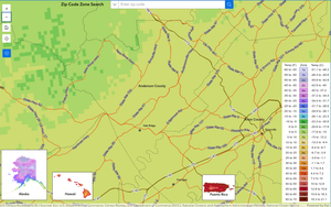 USDA Hardiness Zone Map — Tennessee Naturescapes